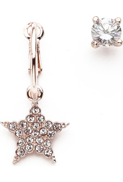 Modex Rose Kaplama, Taşlı Yıldız Küpe