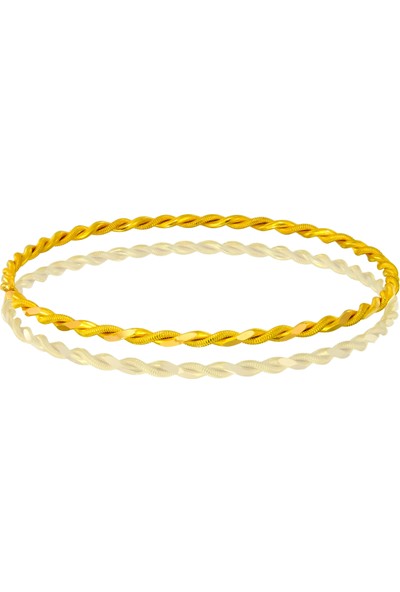 Tuğrul Kuyumculuk 7 Gr 22 Ayar İşçiliksiz Paftalı Burma Bilezik Tep0007