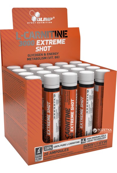 Olimp L-Carnitine 3000 Mg Extreme Shot 20 Ampul Likit Karnitin Olimp L-Carnitine 3000 Mg Extreme Shot 20 Ampul Likit Karnitin