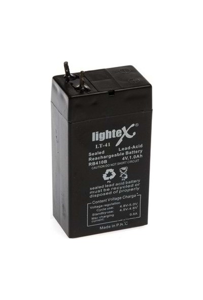 Lightex Lt-41 4V 1Ah Bakımsız Işıldak Aküsü