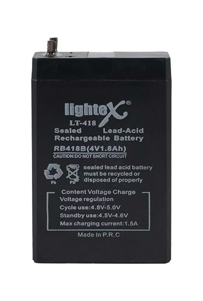 Lightex Lt-418 4V 1.8Ah Bakımsız Işıldak Aküsü