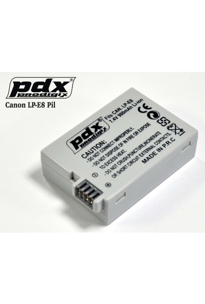 Prodigix Canon Lp-E8 Kamera Bataryası Prodigix Canon Lp-E8 Kamera Bataryası