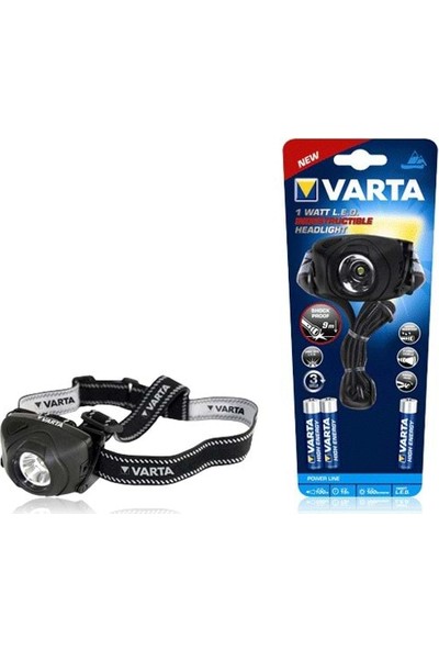 Varta 17731 1W Led Indestructible Kafa Feneri 3Aaa Cree Xp-C Led Varta 17731 1W Led Indestructible Kafa Feneri 3Aaa Cree Xp-C Led