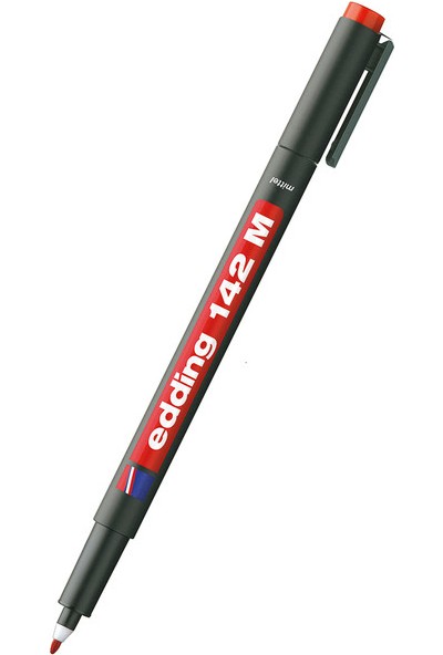 Edding 142M Permanent Asetat Kalemi Kırmızı 1.0Mm Edding 142M Permanent Asetat Kalemi Kırmızı 1.0Mm