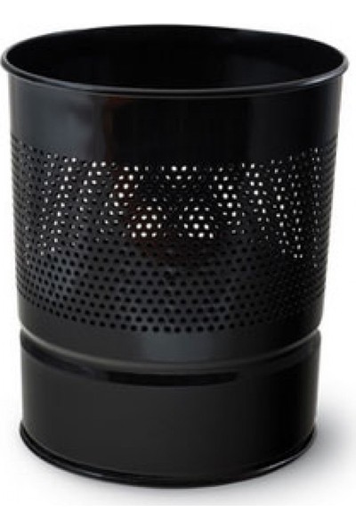 Mas 852 Çöp Kovası 10 Lt Yarım Delikli Siyah (Metal) Mas 852 Çöp Kovası 10 Lt Yarım Delikli Siyah (Metal)
