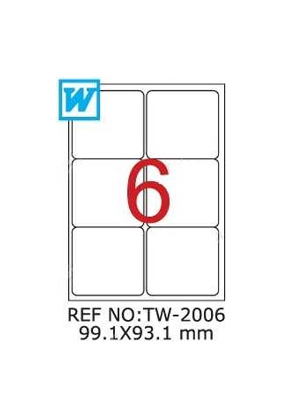 Tanex 99,1X93,1 Mm Laser Etiket Tw-2006