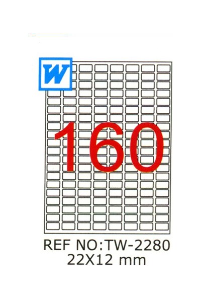 Tanex 22X12 Mm Laser Etiket Tw-2280 Tanex 22X12 Mm Laser Etiket Tw-2280