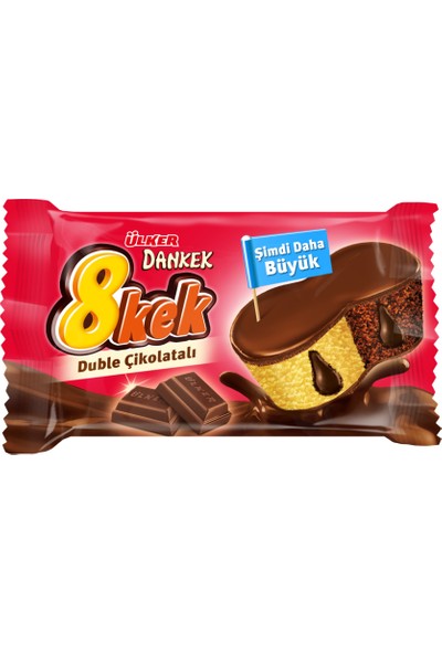 Ülker Dankek 8Kek Duble Çikolatalı 55 gr 24 Adet Ülker Dankek 8Kek Duble Çikolatalı 55 gr 24 Adet