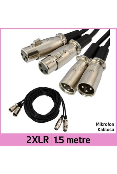 Ti-Mesh 2 Xlr Mikrofon Av Ses Uzatma Kablosu - Siyah - 1,5M Ti-Mesh 2 Xlr Mikrofon Av Ses Uzatma Kablosu - Siyah - 1,5M