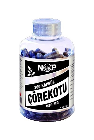 Nop Naturel Nop Naturel Çörekotu Tohumu 200 Kapsül X 880Mg | Black Cumin Seed