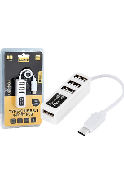 Hadron Type C USB 3.1 Çoğaltıcı 4 Port USB Hub Hadron Type C USB 3.1 Çoğaltıcı 4 Port USB Hub