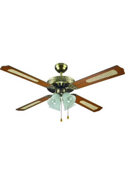 Kaşkar Taflan F900 60W 132cm Ahşap Haseranlı 4 Kanatlı Lambalı Avizeli İpli Tavan Vantilatörü Kaşkar Taflan F900 60W 132cm Ahşap Haseranlı 4 Kanatlı Lambalı Avizeli İpli Tavan Vantilatörü