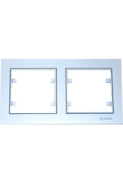Makel Karea İkili Çerçeve (Gümüş)
