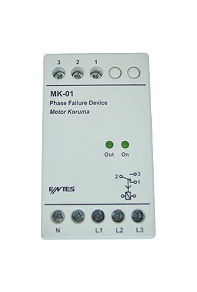 Entes Mk-01 Motor (Faz) Koruma Rölesi Entes Mk-01 Motor (Faz) Koruma Rölesi