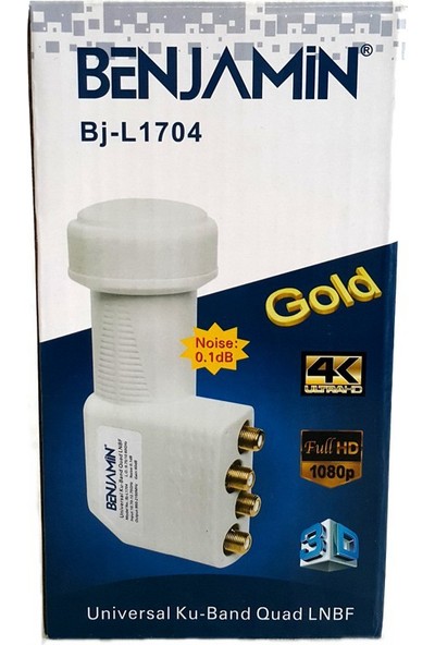 Benjamin Quad Lnb 0, 1Db - Full Hd 4K Uyumlu