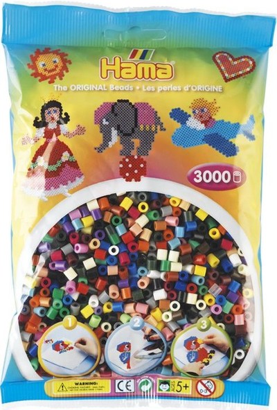 Hama Beads 3.000'lik Hama Midi Boncuk - 22 Renk Hama Beads 3.000'lik Hama Midi Boncuk - 22 Renk