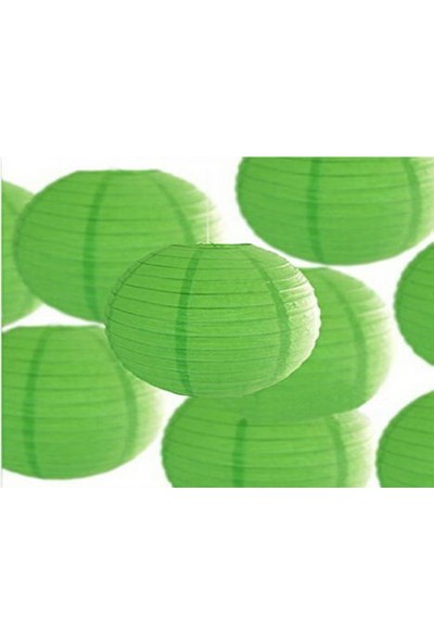 Wildlebend Dekoratif Çin Feneri – Kağıt Lamba - Yeşil