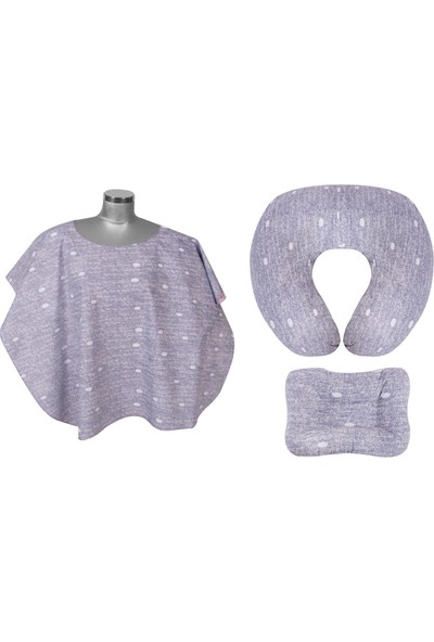 Sevi Bebe Emzirme Seti Kot Desen