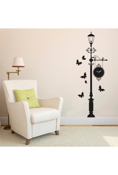 Hepsi Duvar Street Clock Duvar Sticker Hepsi Duvar Street Clock Duvar Sticker