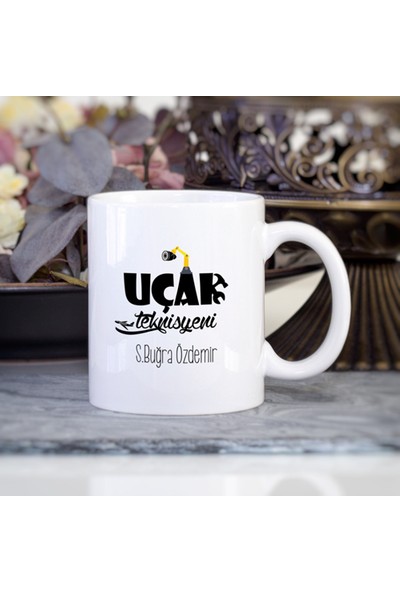 Soppigo Kişiye Özel Uçak Teknisyeni Kupa Bardak Soppigo Kişiye Özel Uçak Teknisyeni Kupa Bardak