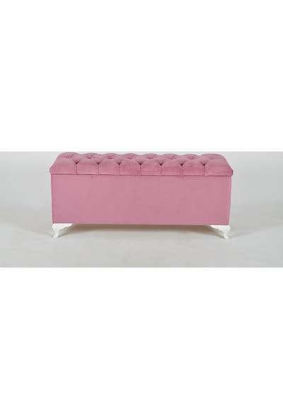 Dekoroda Sandıklı Puf - Pembe