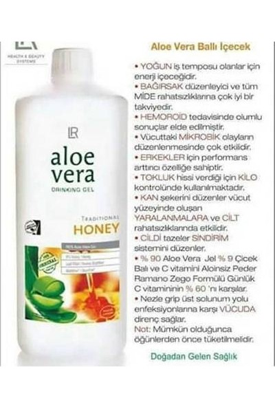Lr Aloe Vera Ballı Jel İçecek 1000 Ml