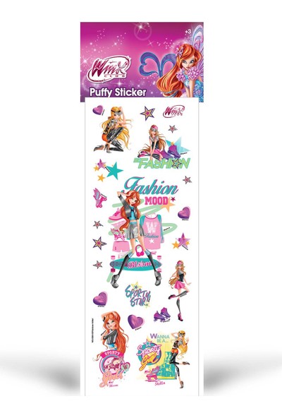 Winx Puffy Sticker 6,5X17 Cm Winx Puffy Sticker 6,5X17 Cm