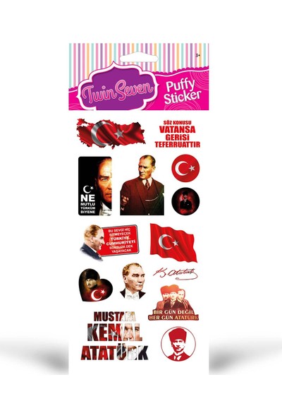 Atatürk Puffy Sticker Atatürk Puffy Sticker