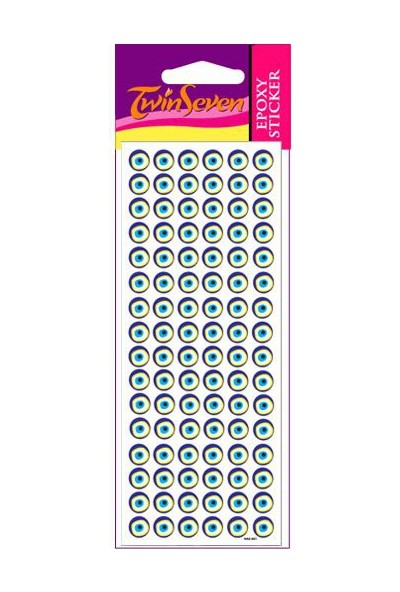 Nazar Boncuk-1 Epoxy Sticker 9 Mm, 94 Adet 6,5X17 Cm Nazar Boncuk-1 Epoxy Sticker 9 Mm, 94 Adet 6,5X17 Cm