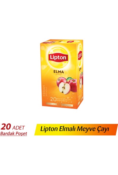 Lipton Elma 2,60 gr 20 'li Bardak Poşet Çay