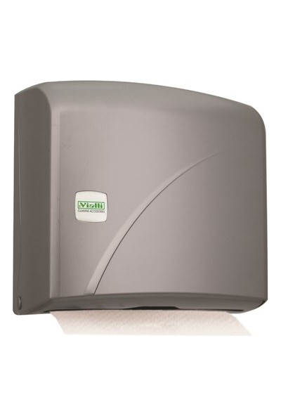 Vialli Z Katlı Kağıt Havlu Dispenseri Aparatı Gri 200'Lü K1M