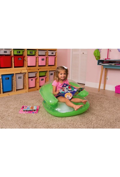 Bestway Şeffaf Renkli şişme Çocuk Koltuğu Yeşil 75006 Bestway Şeffaf Renkli şişme Çocuk Koltuğu Yeşil 75006