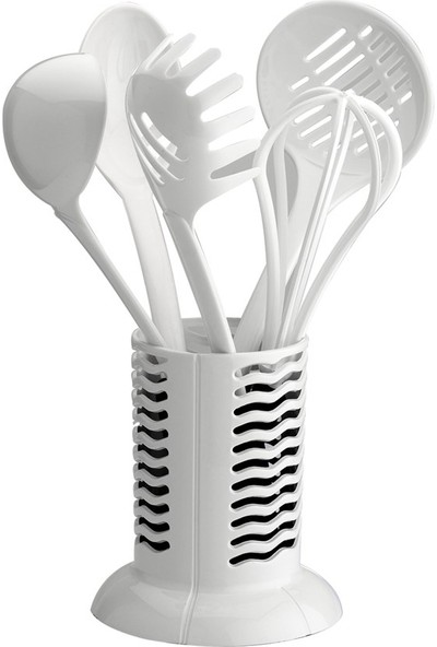 Schafer Mia Plastik Kepçe Takımı-Beyaz