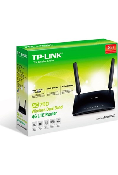 Tp-Link Archer-Mr200 Ac750 Wifi 3G/4G Lte Router Tp-Link Archer-Mr200 Ac750 Wifi 3G/4G Lte Router