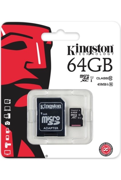 Kingston 64Gb Micro Sd Class 10 Cl10 Sdc10G2/64Gb Kingston 64Gb Micro Sd Class 10 Cl10 Sdc10G2/64Gb