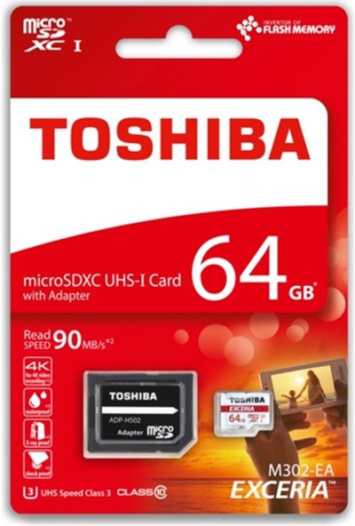 Toshiba 64 Gb Micro Sdhc Uhs-1 C10 Thn-M302R0640Ea Toshiba 64 Gb Micro Sdhc Uhs-1 C10 Thn-M302R0640Ea