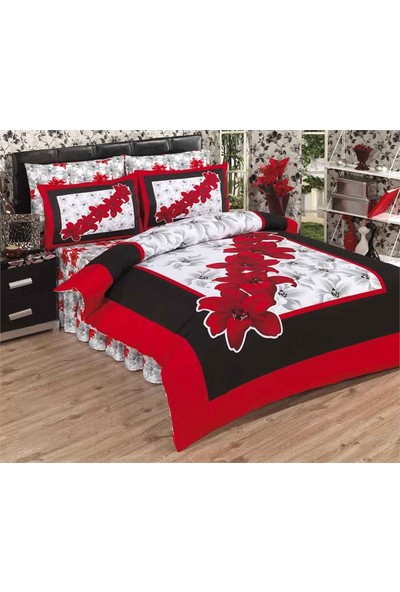 Belenay Çift Kişilik Uyku Seti Lilyum Kırmızı Belenay Çift Kişilik Uyku Seti Lilyum Kırmızı