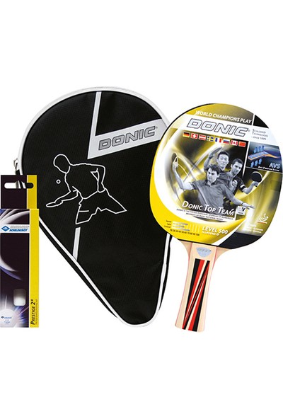 Donic 788480 Top Team 500 ITTF Onaylı Masa Tenisi Top Kılıf Raket Seti Donic 788480 Top Team 500 ITTF Onaylı Masa Tenisi Top Kılıf Raket Seti