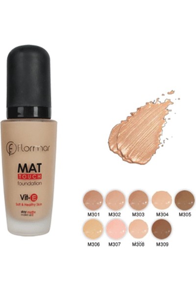 Flormar - Fondöten - Mat Touch Foundation M306 Pastelle 8690604098309 31000010