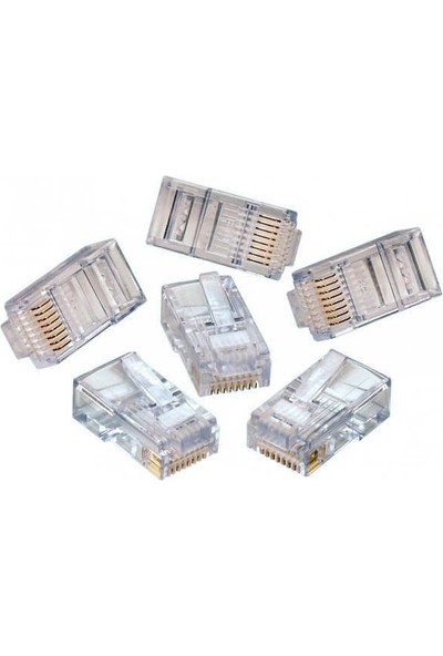 Platoon Cat 6 Uç 100 Adet Cat 6 Rj45 Uç Başlık Jak Konnektör