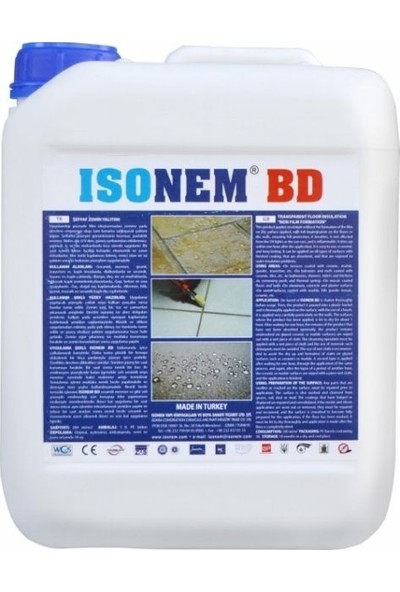 İsonem Bd Görünmez Şeffaf Su Yalıtımı 5 lt
