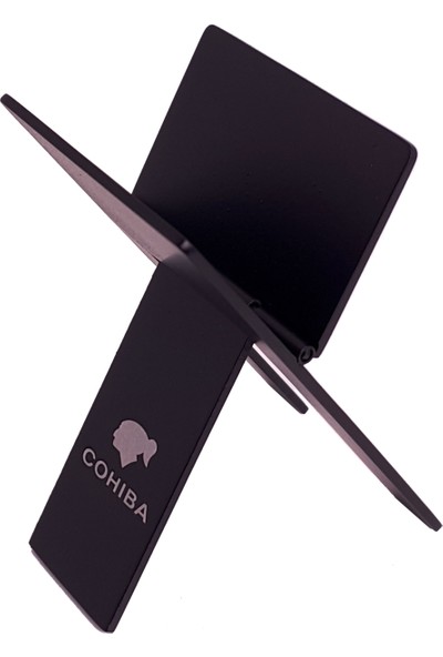 Cohiba Siyah Katlanır Çelik Puro Standı , Stant Hu86