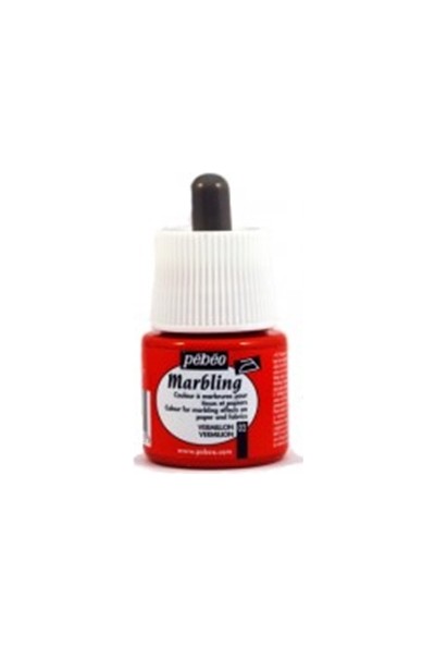 Pebeo Marbling (Ebru Boyası) 02 Vermilion 45Ml Pebeo Marbling (Ebru Boyası) 02 Vermilion 45Ml