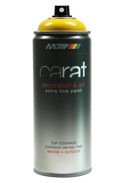 Motip Carat Koyu Parlak Sarı Sprey Boya - 400 ml RAL1007 Motip Carat Koyu Parlak Sarı Sprey Boya - 400 ml RAL1007