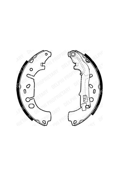FREN PABUCU ARKA OPEL CORSA D, CORSA VAN / FIAT GRANDE PUNTO, LİNEA 09/05> FREN PABUCU ARKA OPEL CORSA D, CORSA VAN / FIAT GRANDE PUNTO, LİNEA 09/05>