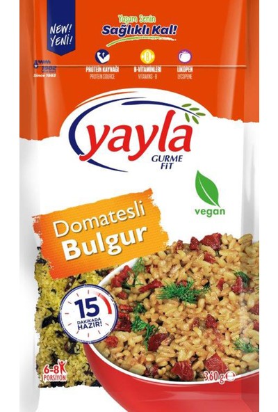 Yayla Gurme Fit Domatesli Bulgur 360 gr Yayla Gurme Fit Domatesli Bulgur 360 gr
