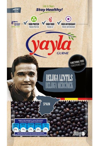 Yayla Gurme Beluga Mercimek 500 gr Yayla Gurme Beluga Mercimek 500 gr