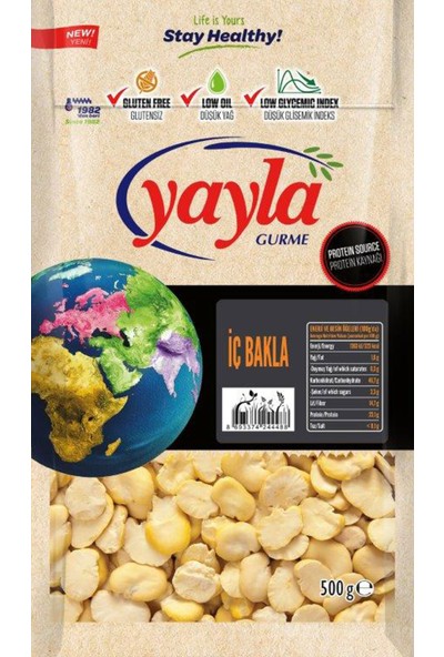 Yayla Gurme İç Bakla 500 gr Yayla Gurme İç Bakla 500 gr