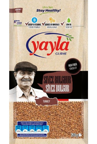Yayla Gurme Siyez Bulguru 500 gr Yayla Gurme Siyez Bulguru 500 gr