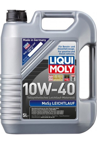 Liqui Moly MoS2 Leichtlauf 10W-40 5 Litre Motor Yağı ( Üretim Yılı: 2021 ) Liqui Moly MoS2 Leichtlauf 10W-40 5 Litre Motor Yağı ( Üretim Yılı: 2021 )